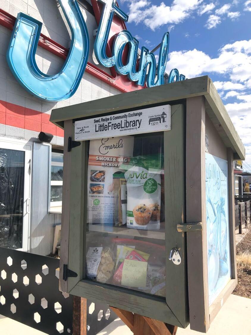 People started filling little libraries with non-perishable food ...