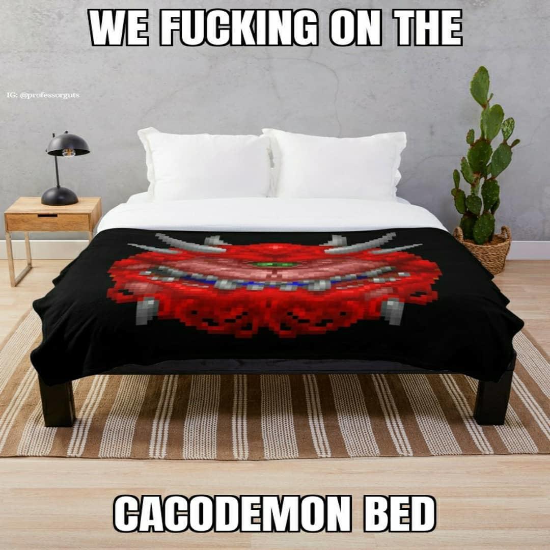 We Fucking on the Cacodemon Bed | Cacodemon | Know Your Meme