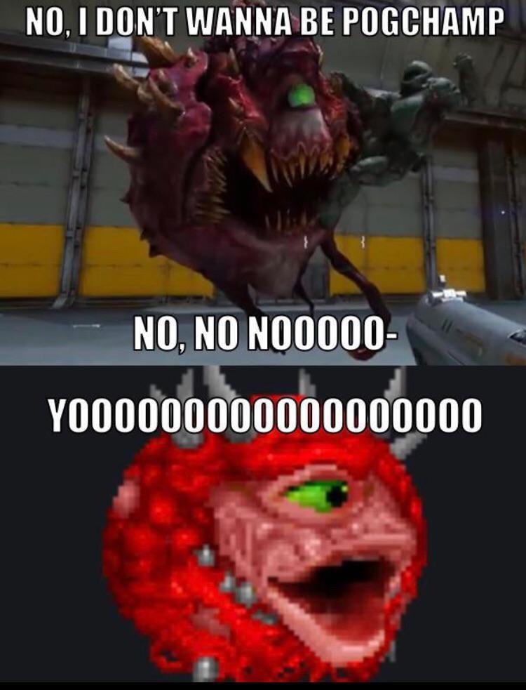 Yoooo doom monster pogchamp | Cacodemon | Know Your Meme