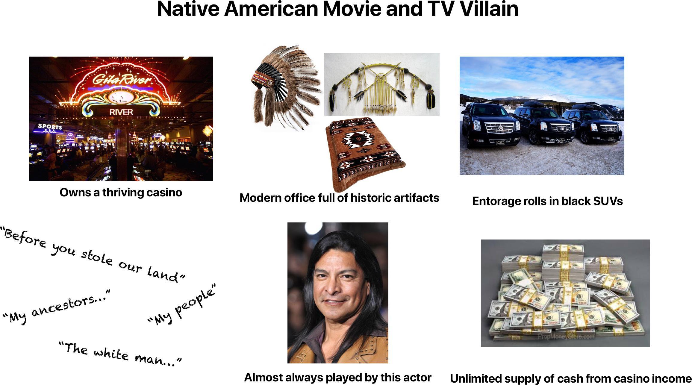 Native American Movie Villain | /r/starterpacks | Starter Packs | Know ...