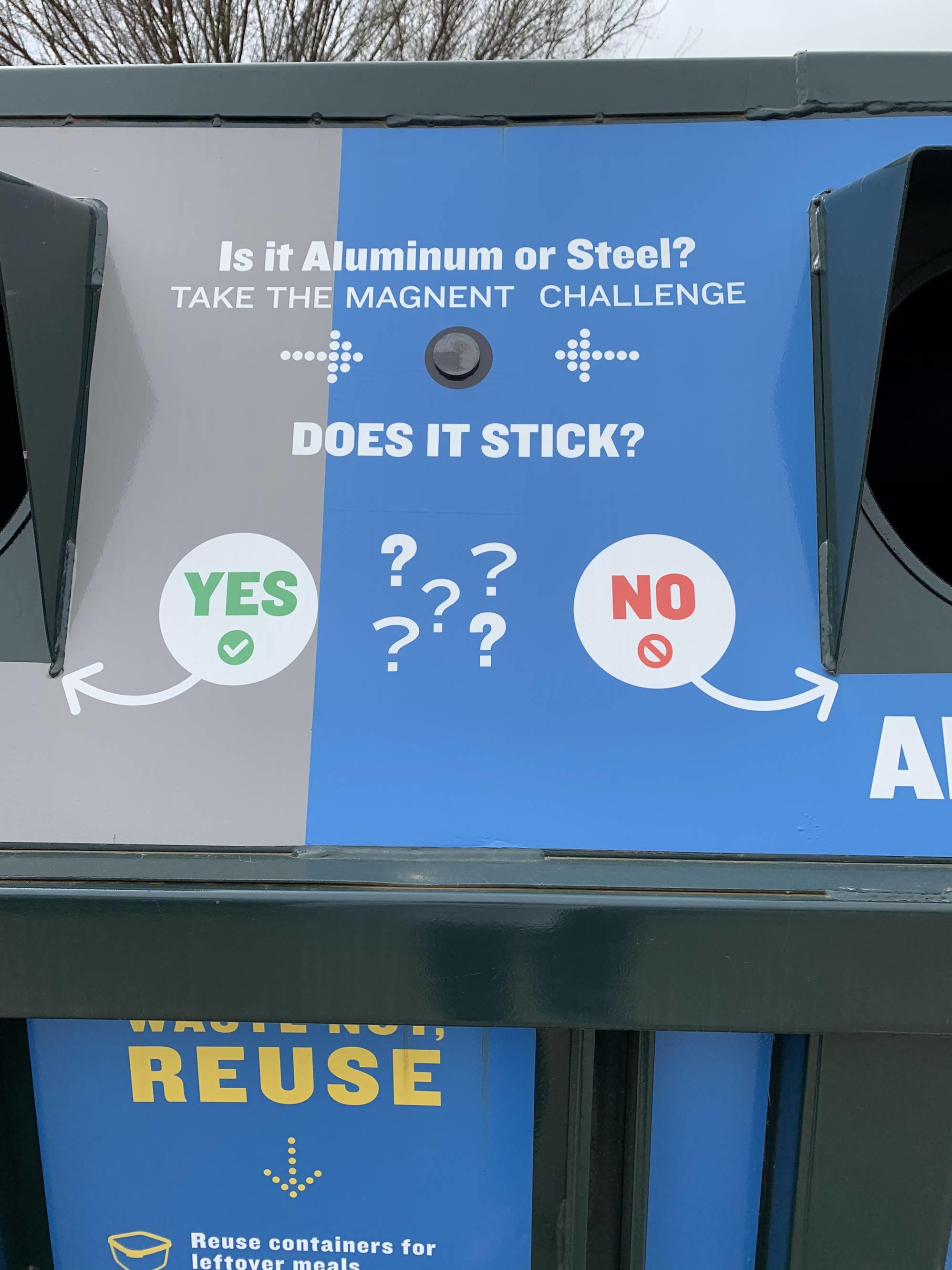 This recycling bin helps you sort metal | /r/mildlyinteresting | Mildly ...
