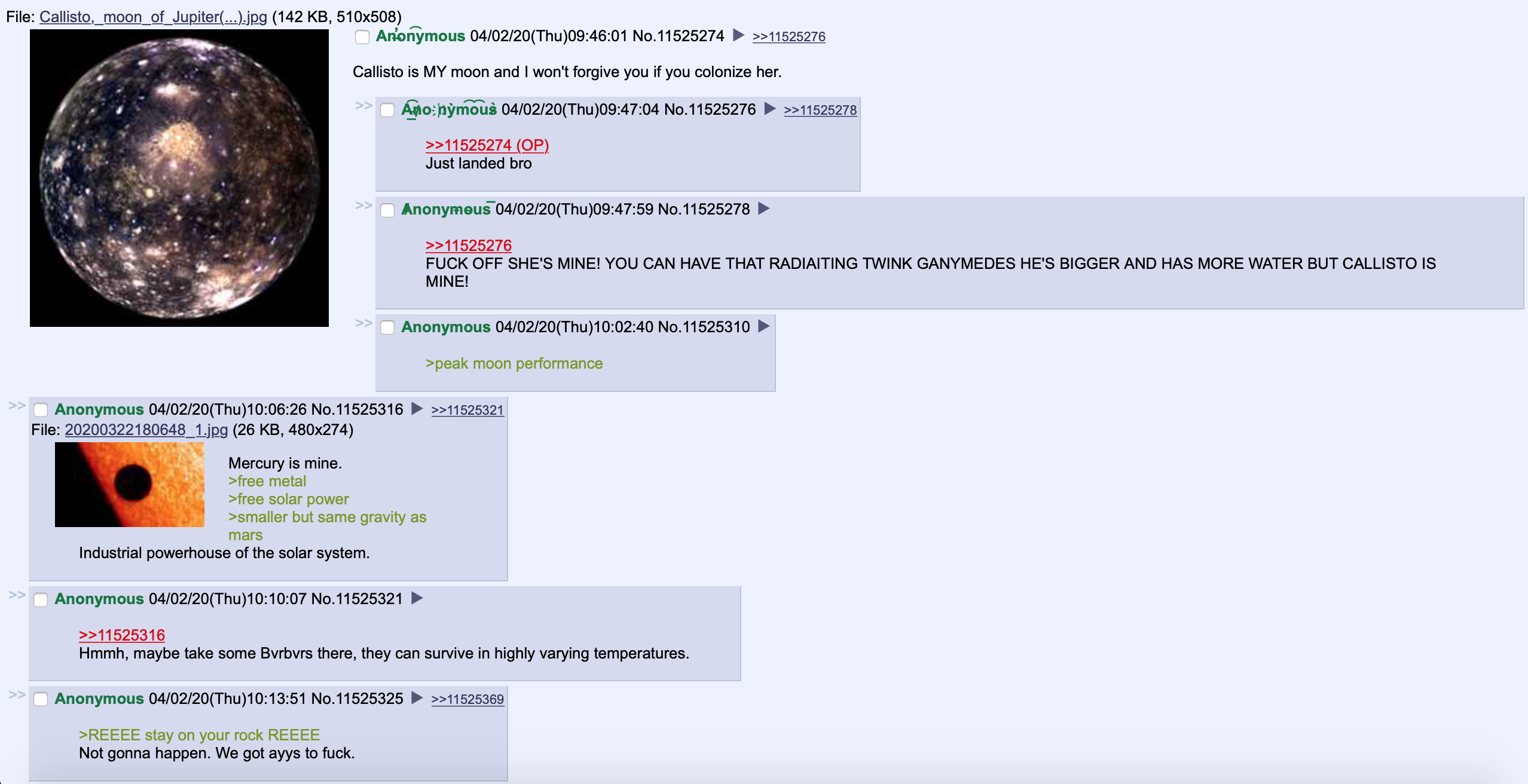 Anon doesn´t want you to touch his moon | /r/4chan | 4chan | Know Your Meme