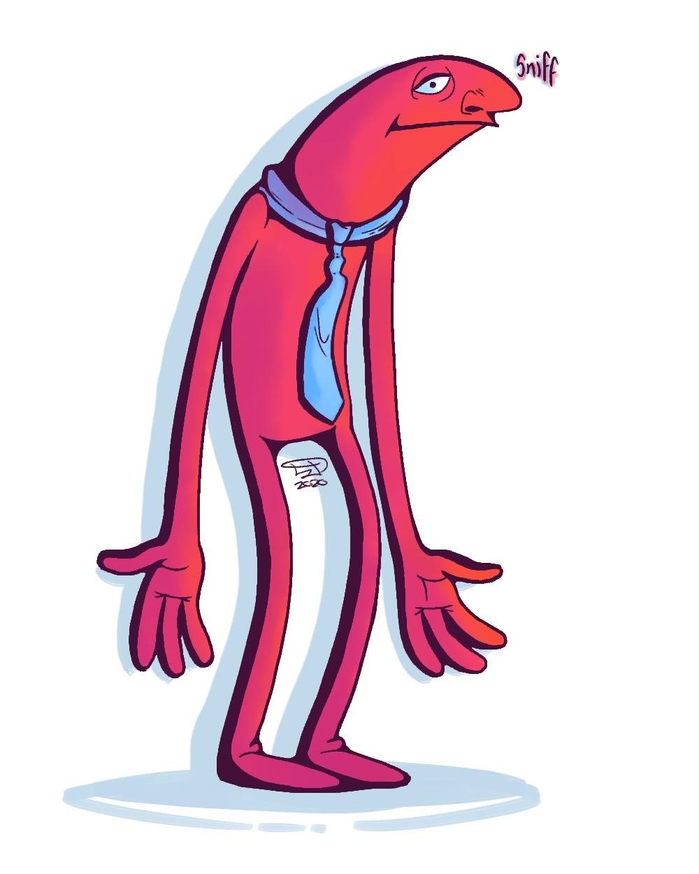 quarantine-fried brain | Smiling Friends | Know Your Meme