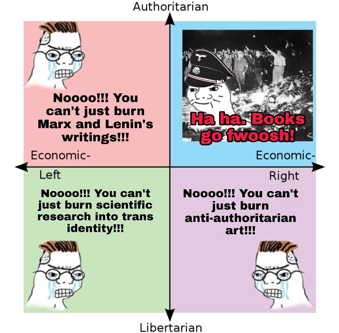 When your ideology is so good, you have destroy any even slightly ...