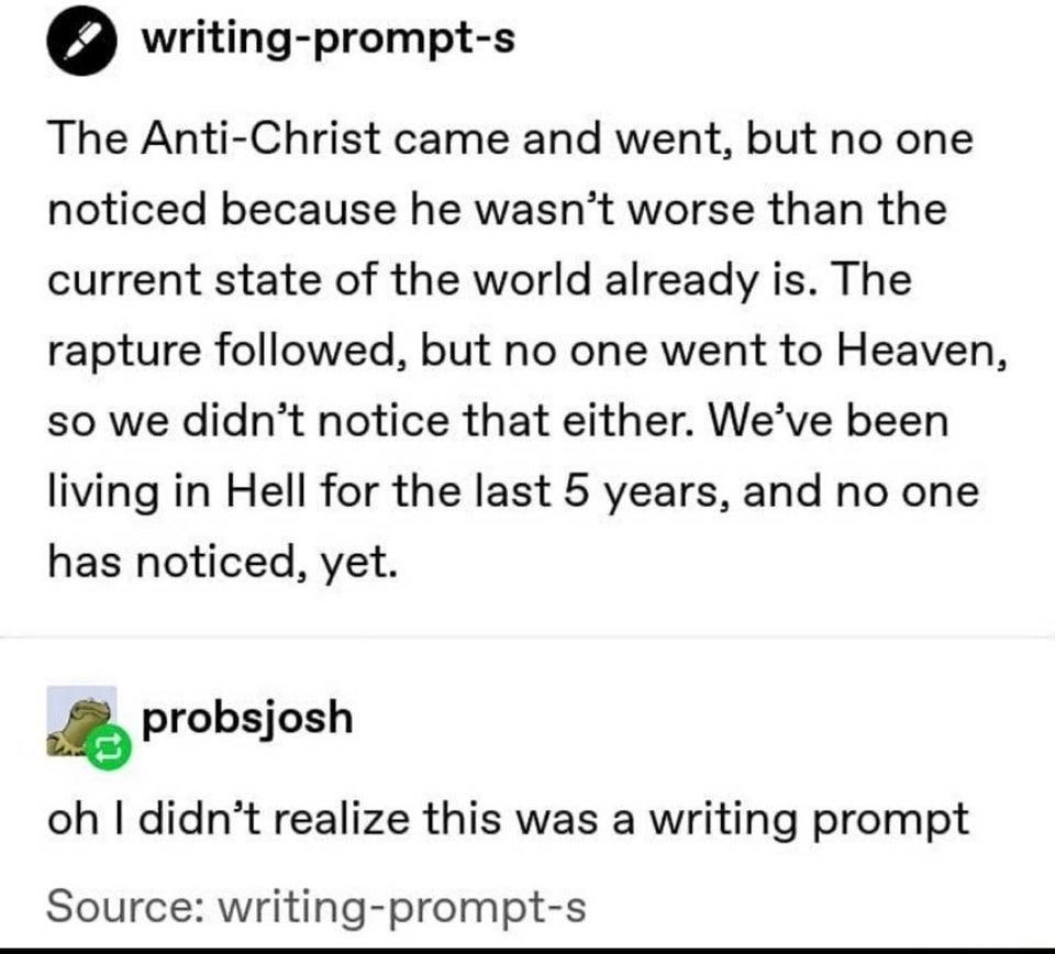Writing Prompt Tumblr Know Your Meme Writing Prompt Tumblr Know Your Meme