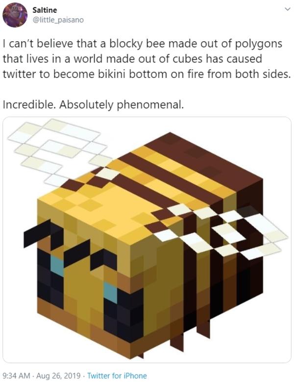 Minecraft Bee Is Absolutely Phenomenal | Incredible, Absolutely ...