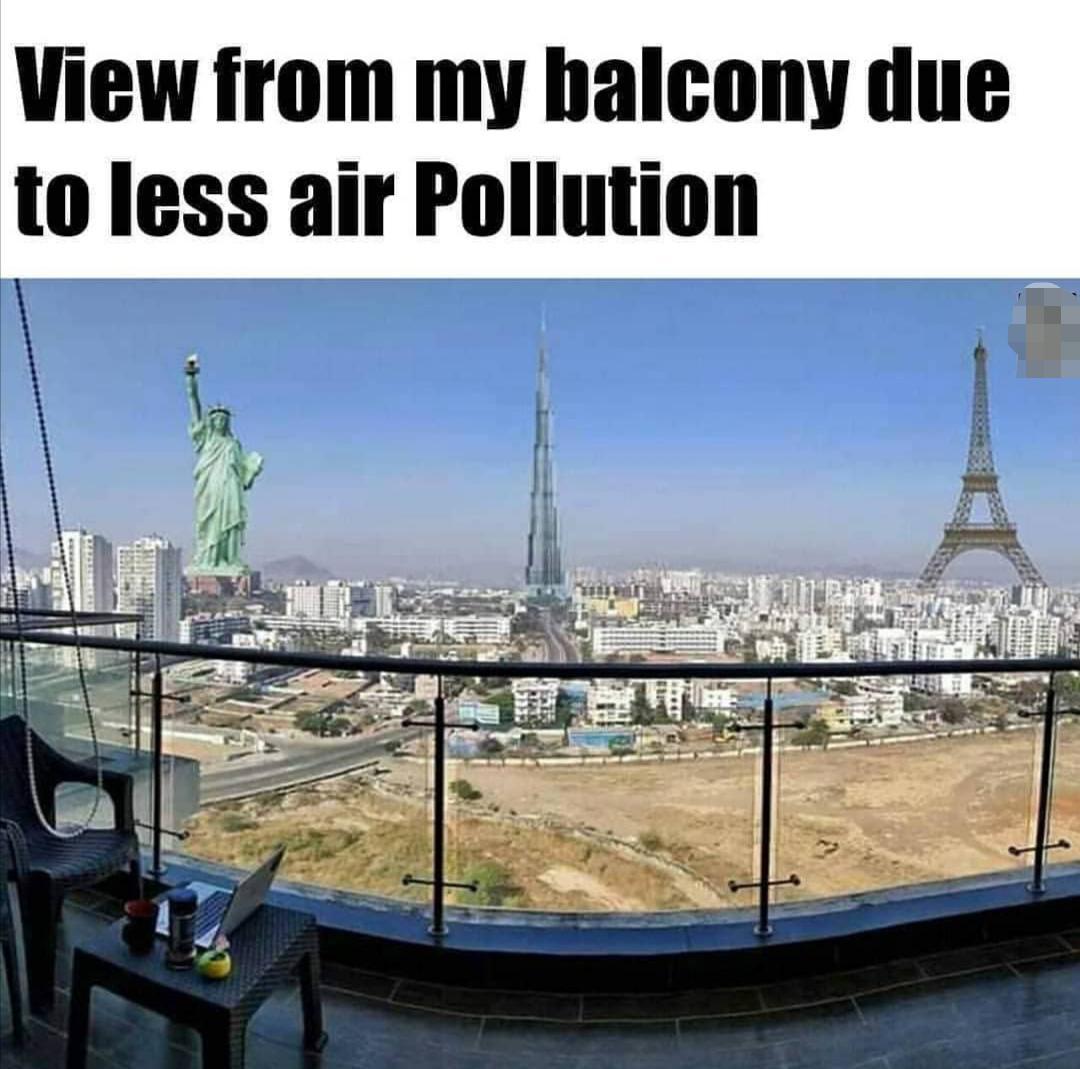 Lovin the view | /r/dankmemes | Due To Less Pollution, X Is Now Visible ...