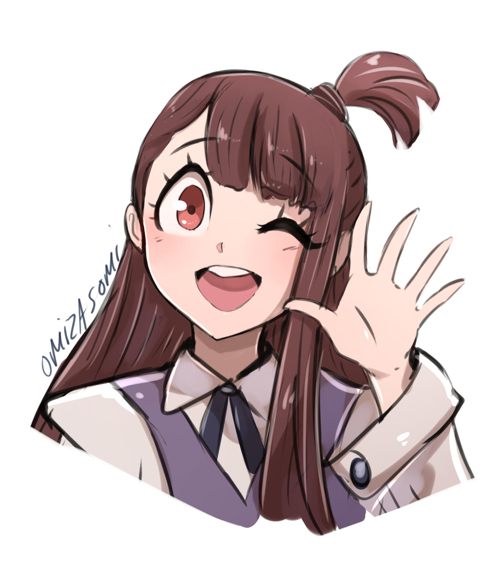 Akko smile | Little Witch Academia | Know Your Meme