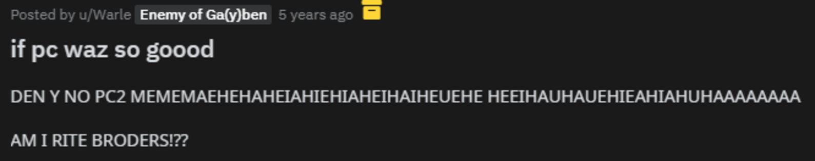 Waiting for PC2 and other consoles | PC2 | Know Your Meme