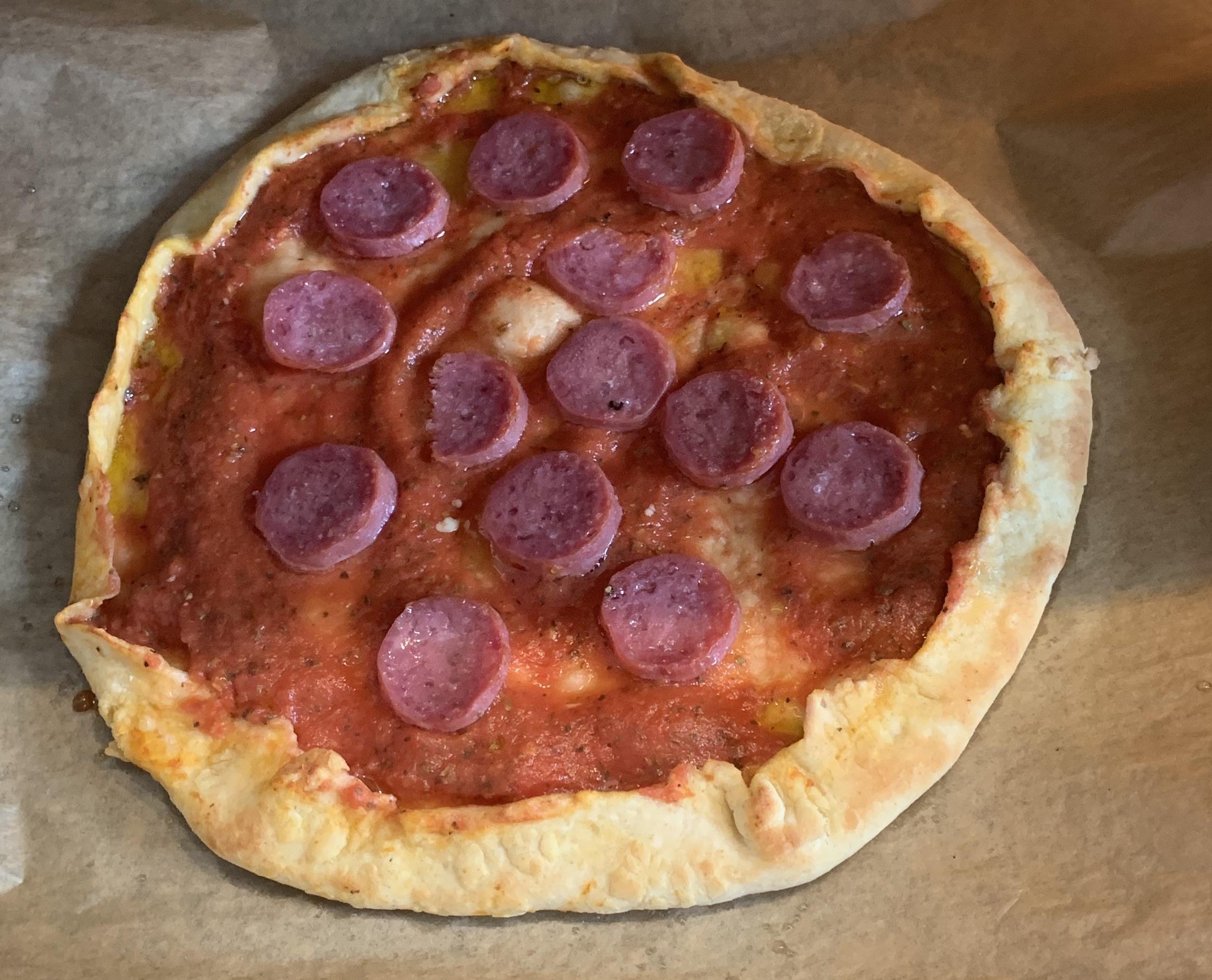 My pizza looked a bit off, so I checked and realized I forgot to put ...