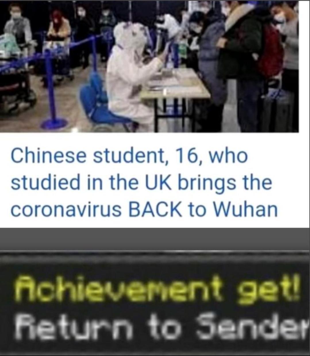 Achievement get! Return to sender | /r/CoronavirusMemes | COVID-19 ...