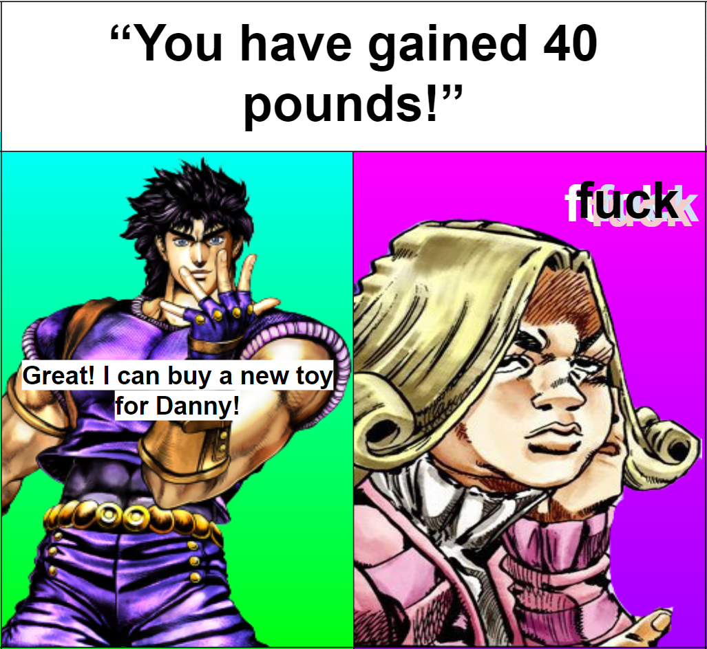 it's okay he can get ripped in like a chapter | /r/ShitPostCrusaders ...