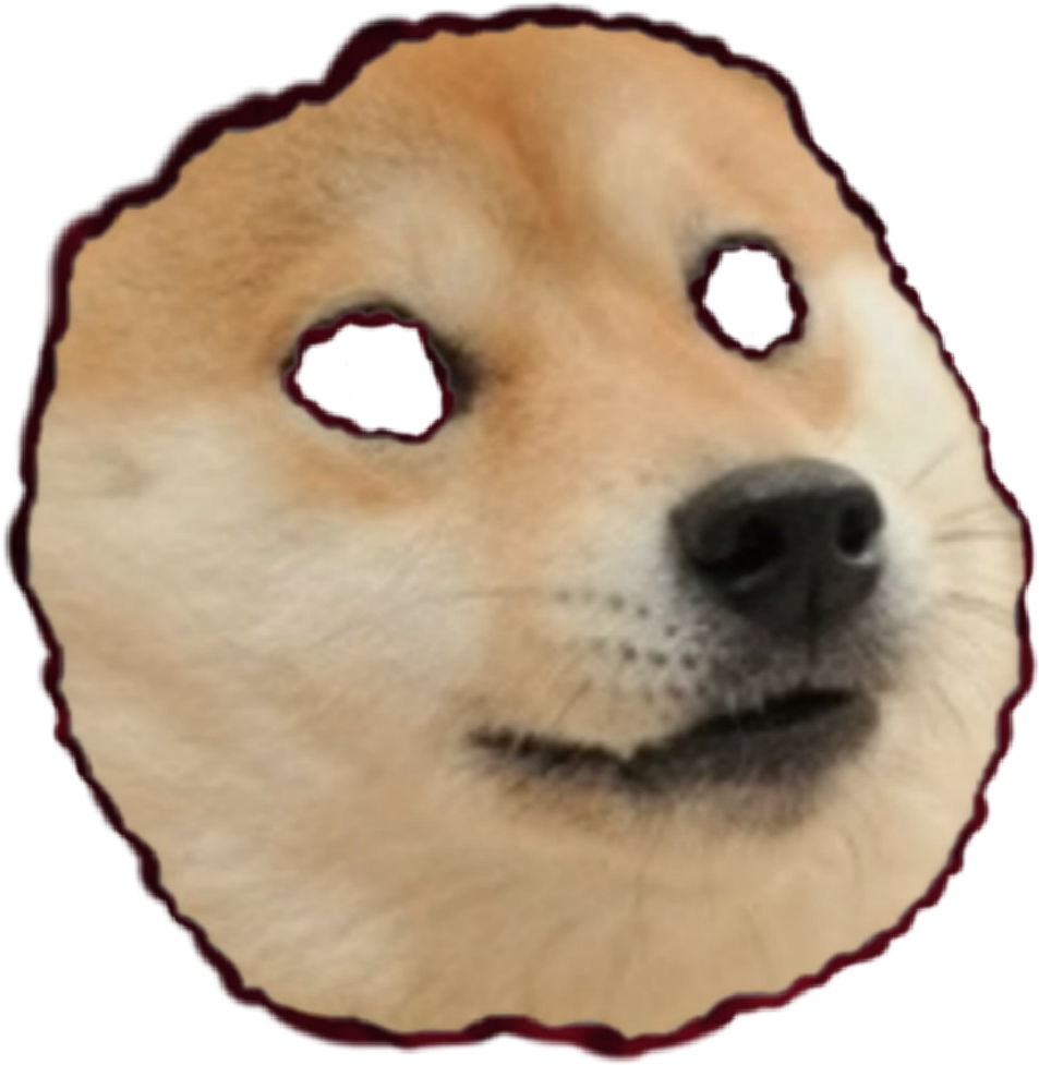 doge_mask_template | /r/dogelore | Ironic Doge Memes | Know Your Meme