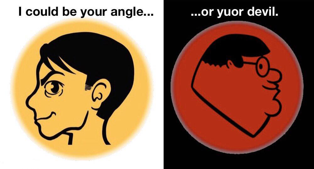 I could be your angle or yuor devil | Hideki Naganuma | Know Your Meme