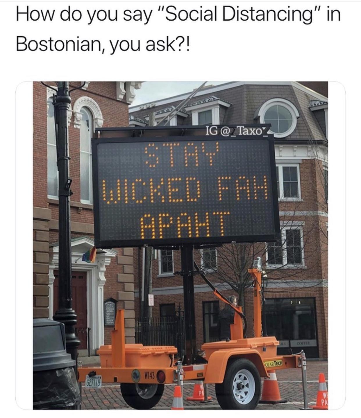 stay n the othah side of th' yaaad | Social Distancing | Know Your Meme