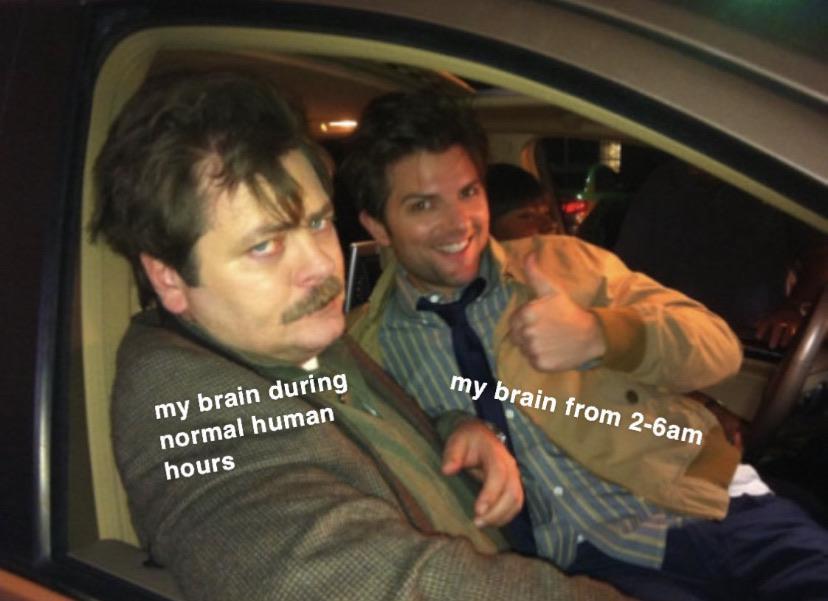 My Brain At Night | Know Your Meme