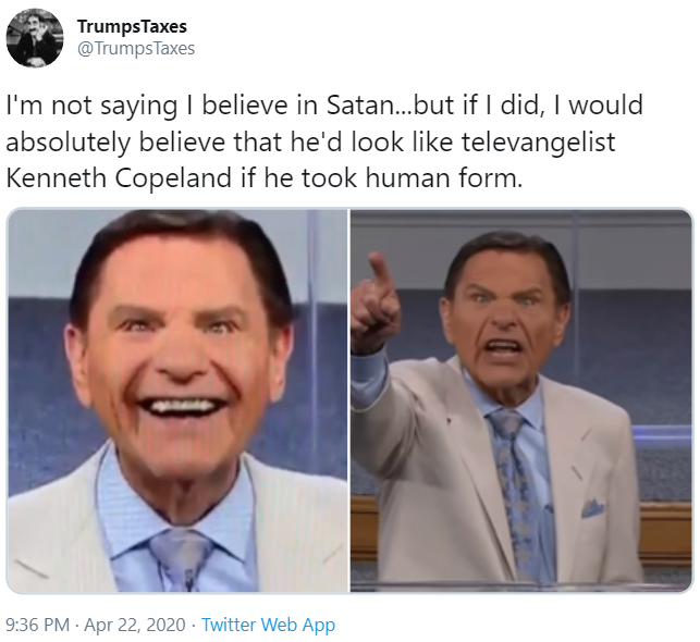 Satan | Kenneth Copeland's "Wind of God" | Know Your Meme