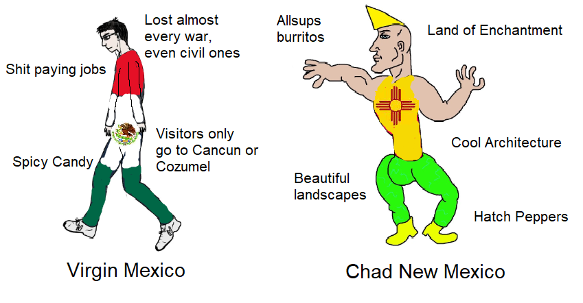 Mexico v. NEW Mexico | Virgin vs. Chad | Know Your Meme