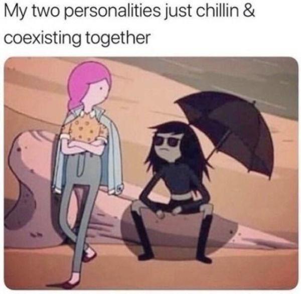 two personalities | Know Your Meme