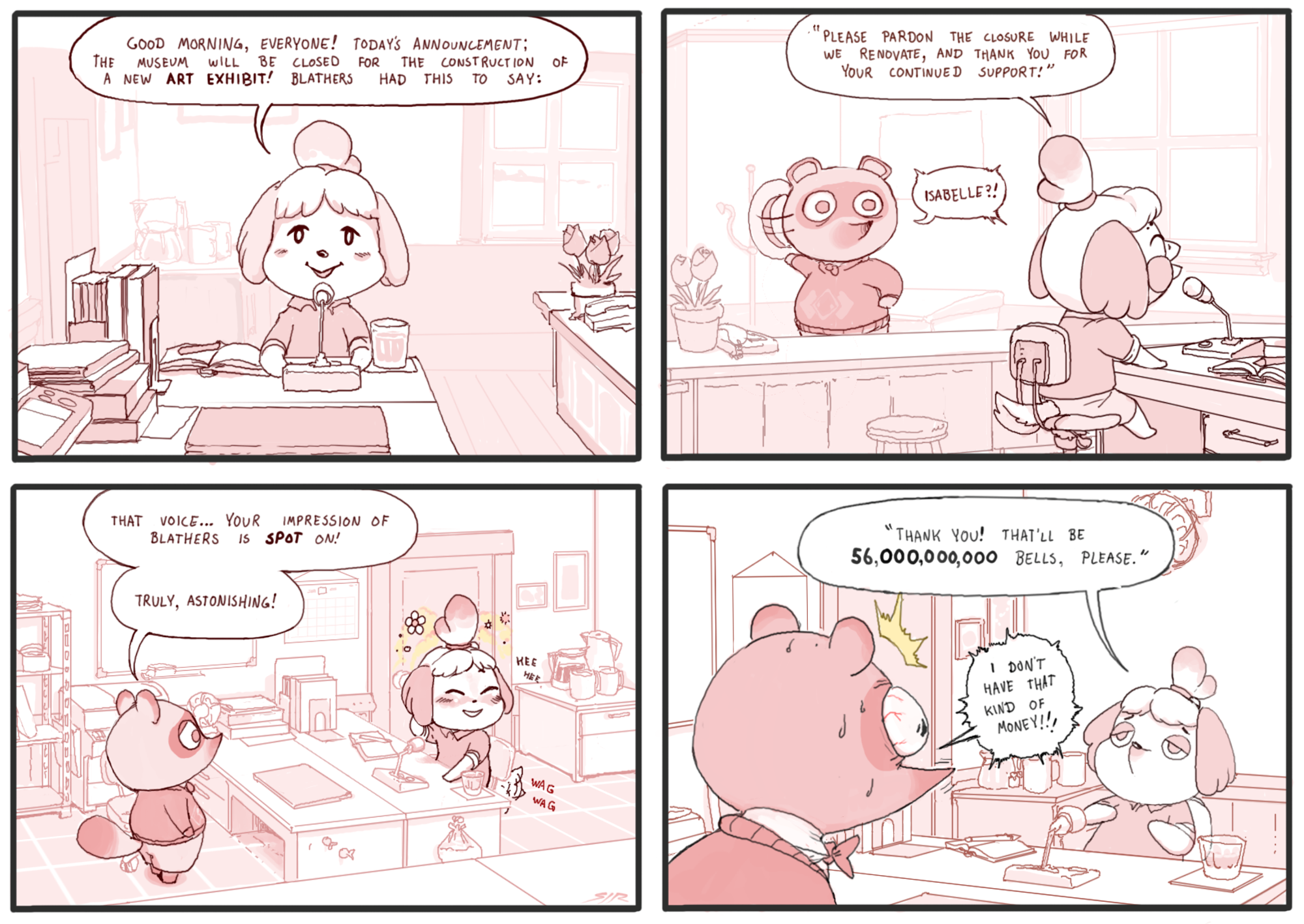 Isabelle is suspiciously good at imitating voices... | Animal Crossing ...