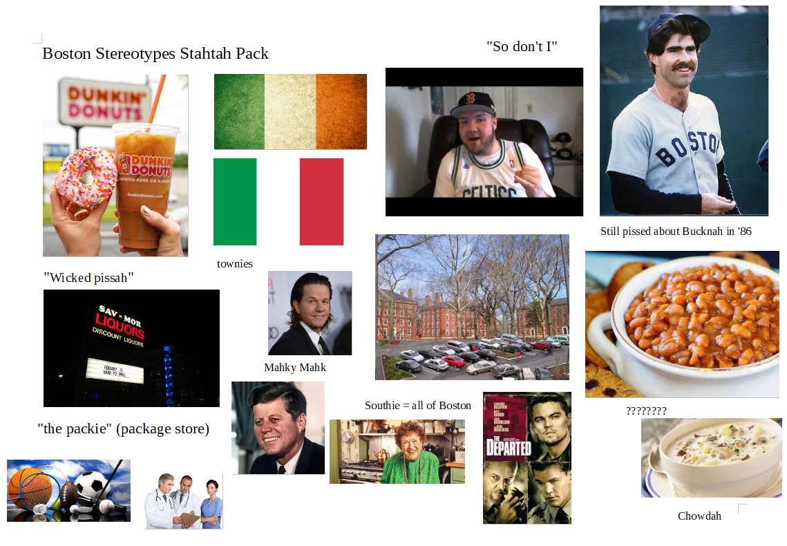 Boston Stereotypes Starter Pack | /r/starterpacks | Starter Packs ...