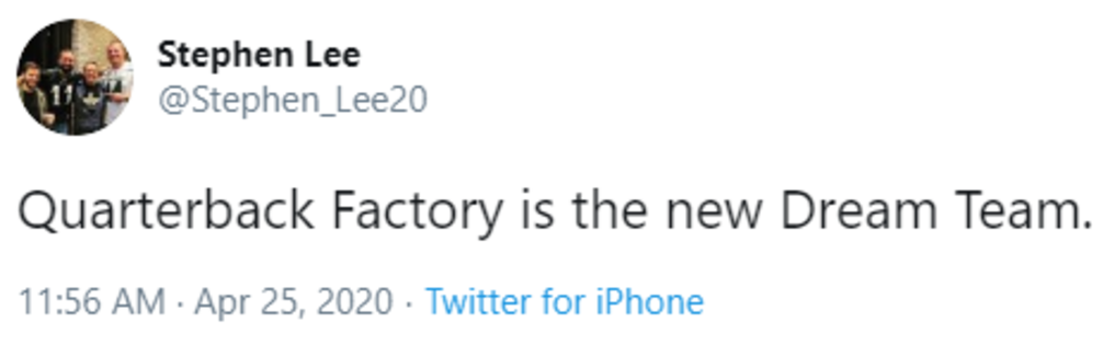 Dream team | The Quarterback Factory | Know Your Meme