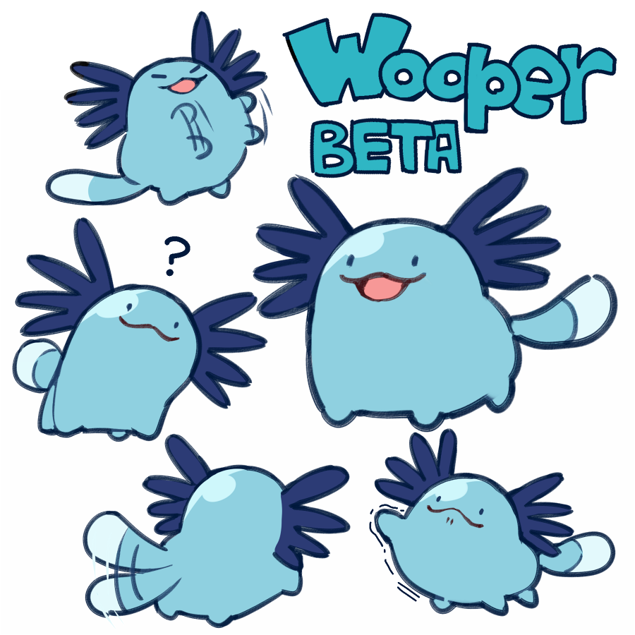Beta Wooper by makkusuoko | Pokémon | Know Your Meme