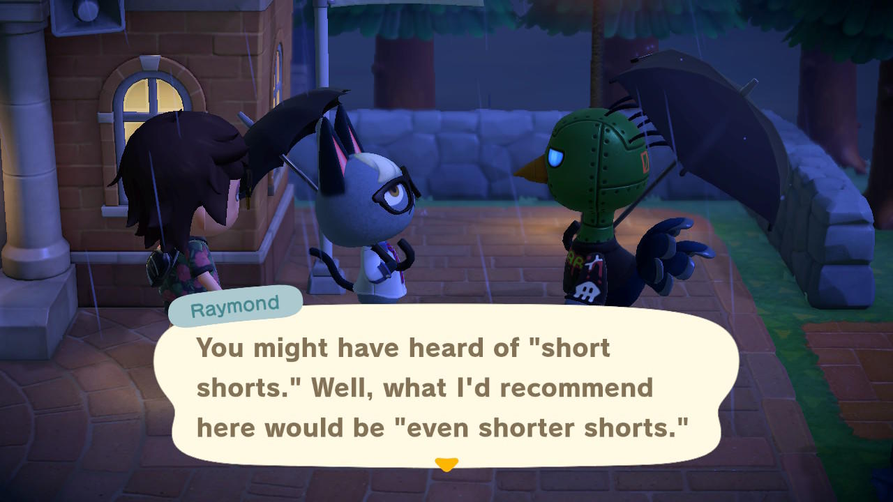 Raymond speaks to me to an emotional level here. | Animal Crossing: New ...