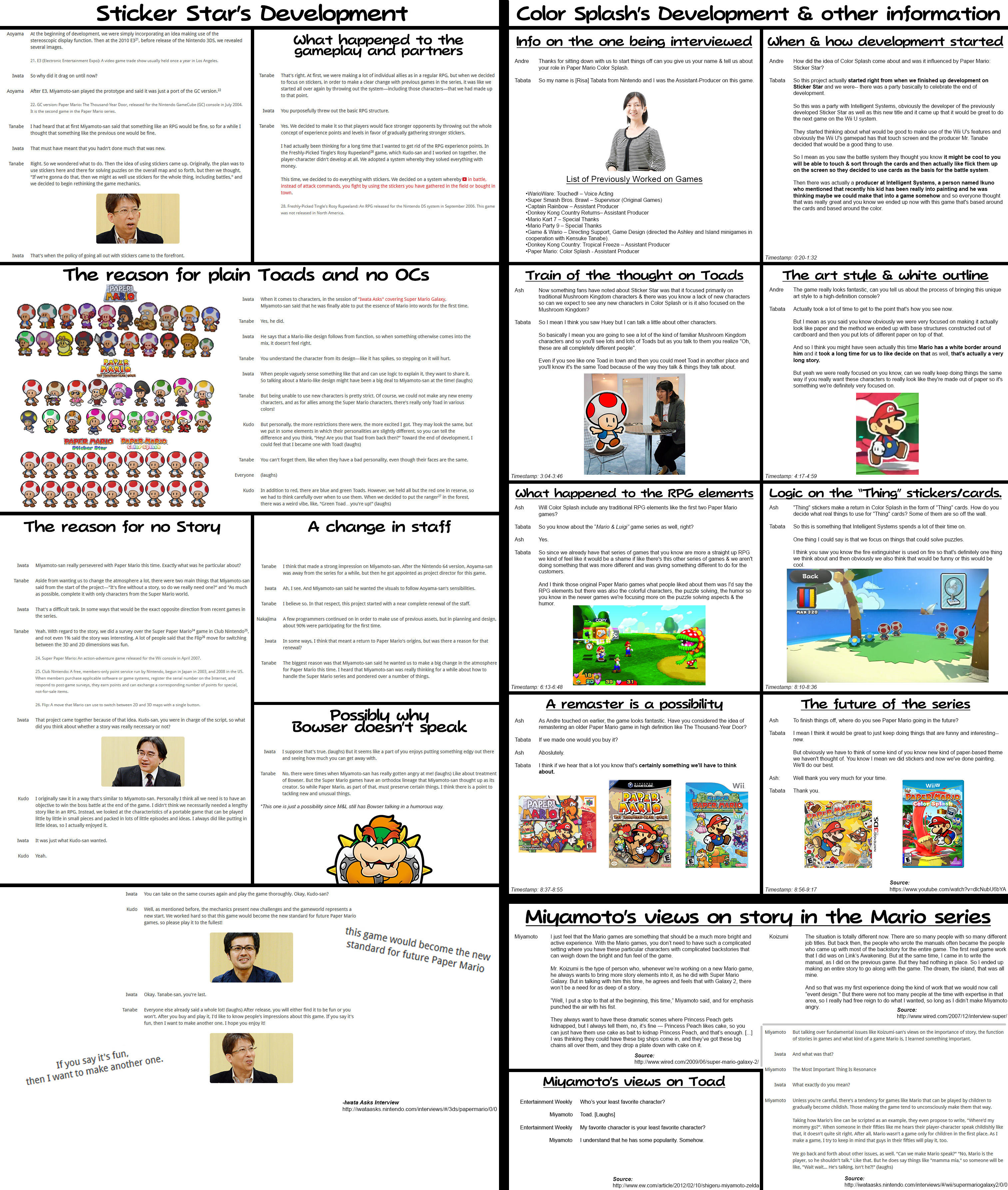 Development of Sticker Star and Color Splash: Too Many Cooks Spoil the ...