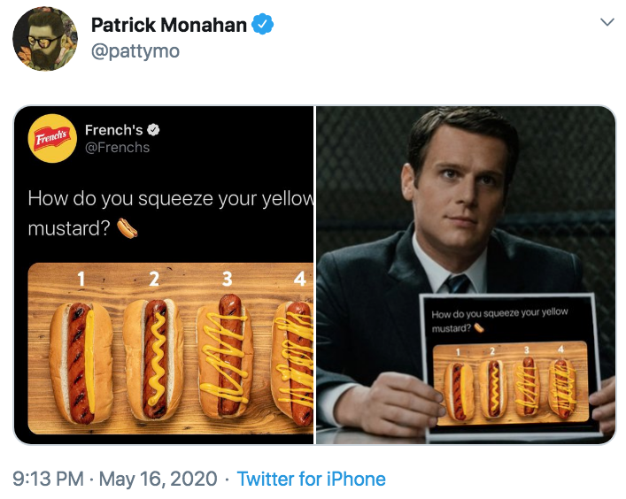 Mindhunter | French's Mustard "How Do You Squeeze Your Yellow Mustard ...