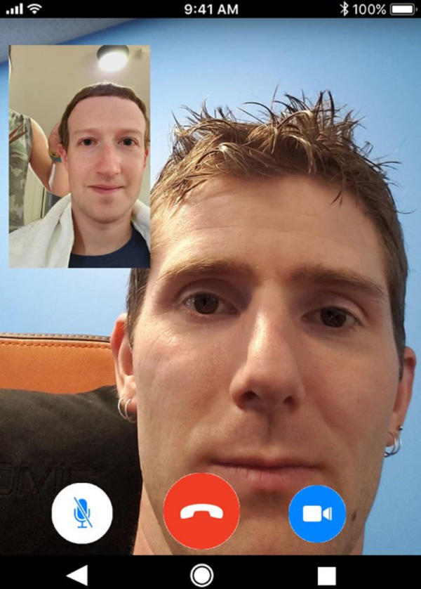 Mark Zuckerberg Video Call with Linus | Mark Zuckerberg's Home Haircut ...