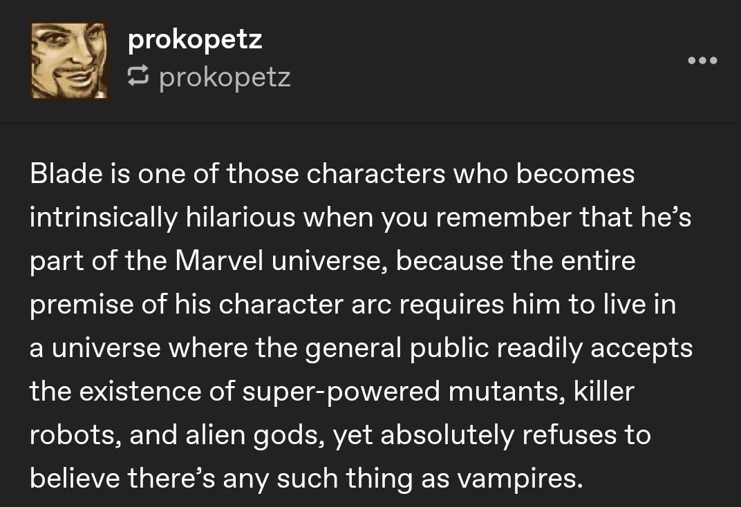 Blade | Marvel Comics | Know Your Meme