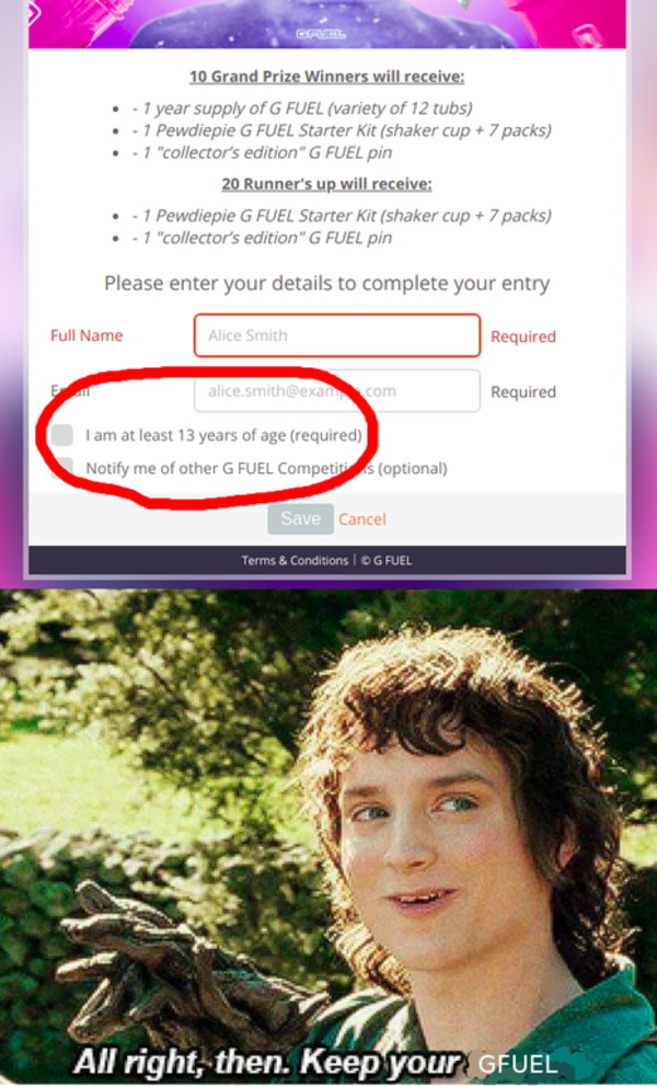 All right, then. Keep your Gfuel | G Fuel | Know Your Meme
