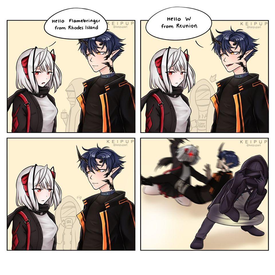 When Two Old Friends Meet Arknights Know Your Meme