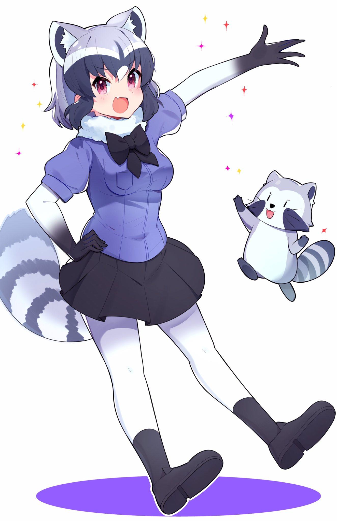 Racoon-san is here! | Kemono Friends | Know Your Meme