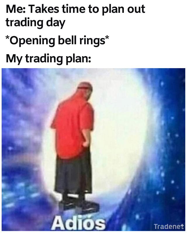 takes time to plan out trading day | Adios Wormhole | Know Your Meme
