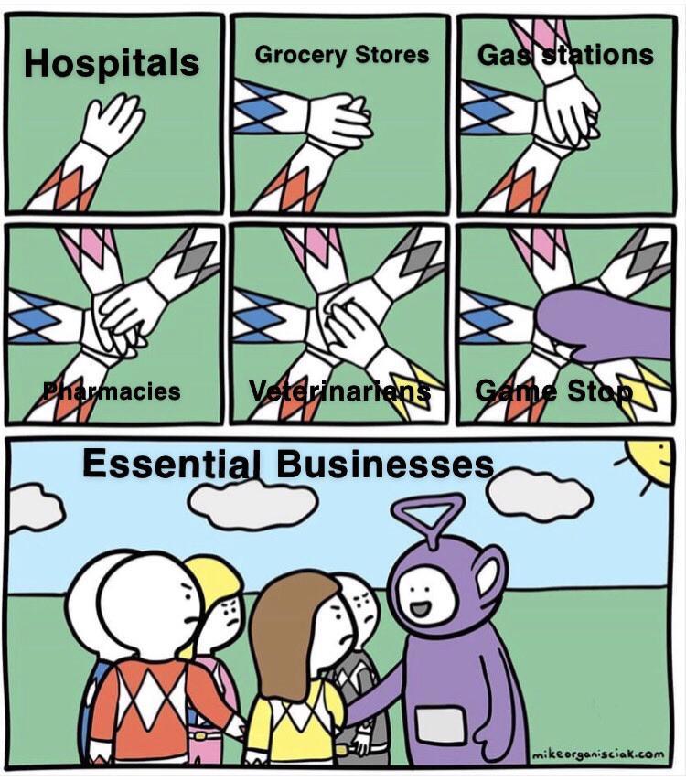 Essential GameStop | Tinky Winky Joins Hand Stacking | Know Your Meme