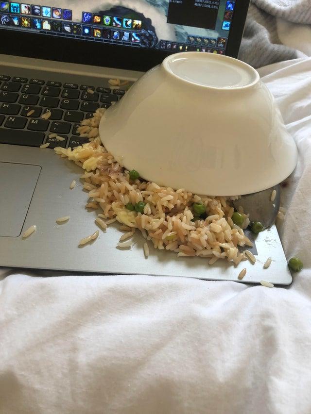 rice spilling | Know Your Meme