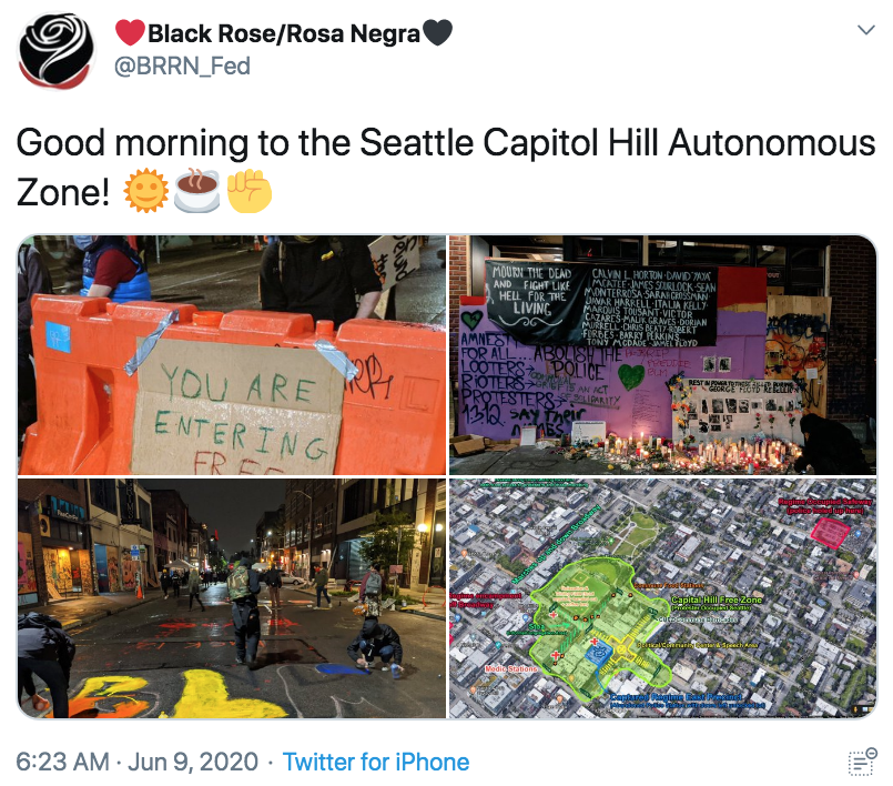 Good morning to the Seattle Capitol Hill Autonomous Zone! | Capitol ...