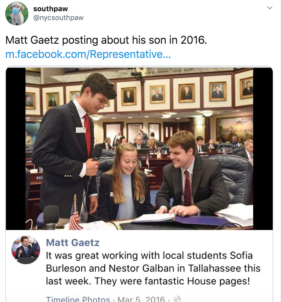 2016 | Matt Gaetz' Son Nestor Reveal | Know Your Meme
