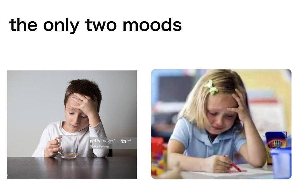 two moods | Stock Photography | Know Your Meme