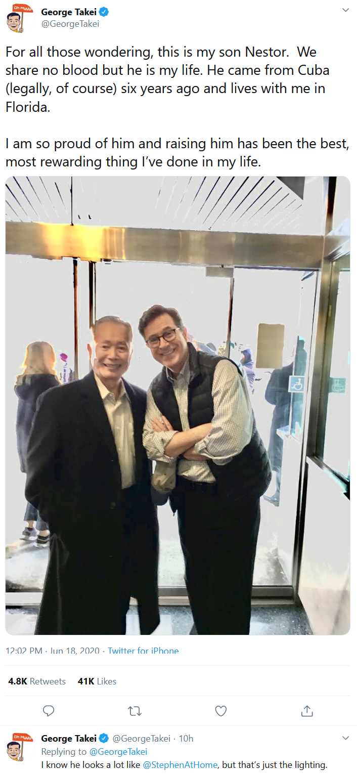 George Takei has a Secret Son Too | Matt Gaetz' Son Nestor Reveal ...