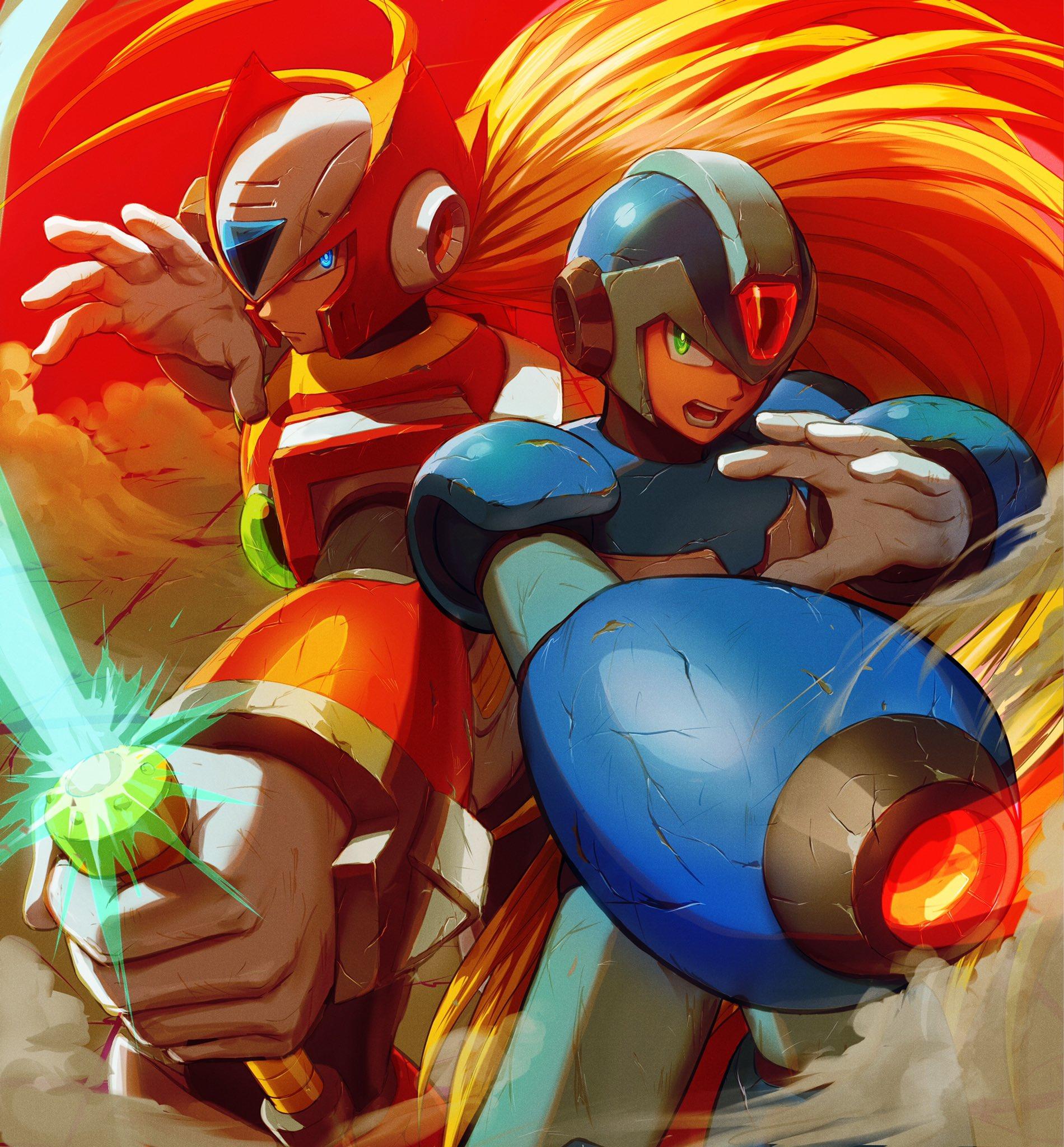 Zero and X by Star Orange X | Mega Man / Rockman | Know Your Meme