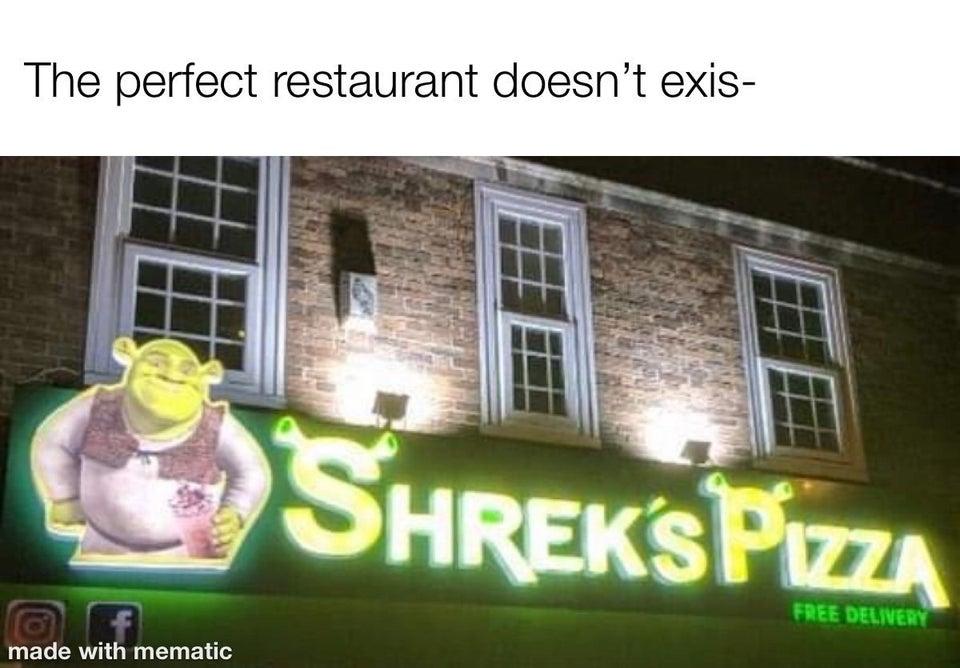shrek's pizza | Shrek | Know Your Meme