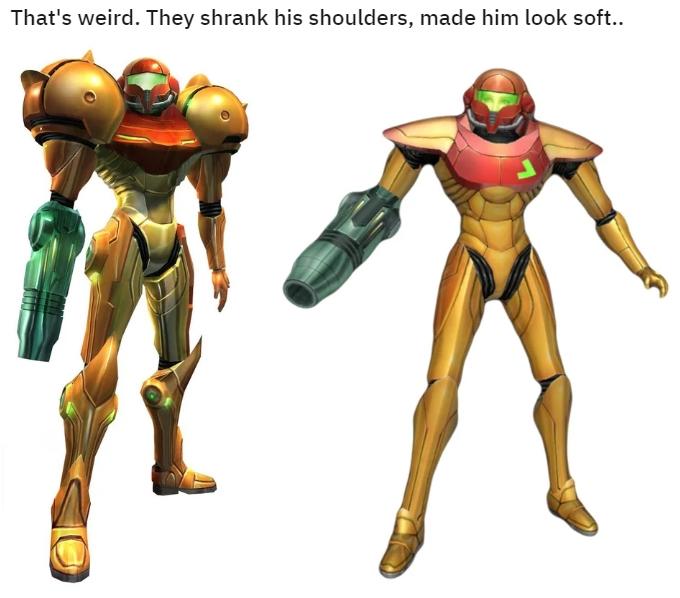 Samus Shoulders | They Shrank His Shoulders, Made Him Look Soft | Know ...
