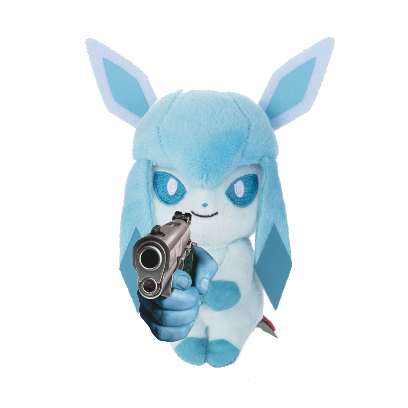 Glaceon With A Gun Eevee Know Your Meme