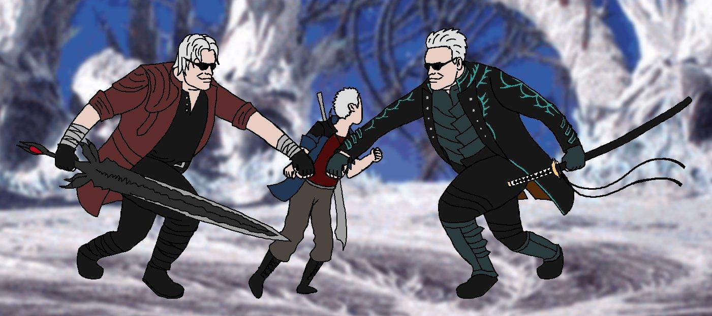 Dante and Vergil Punch Nero (True Source Unknown) | Lev Punch Edits ...