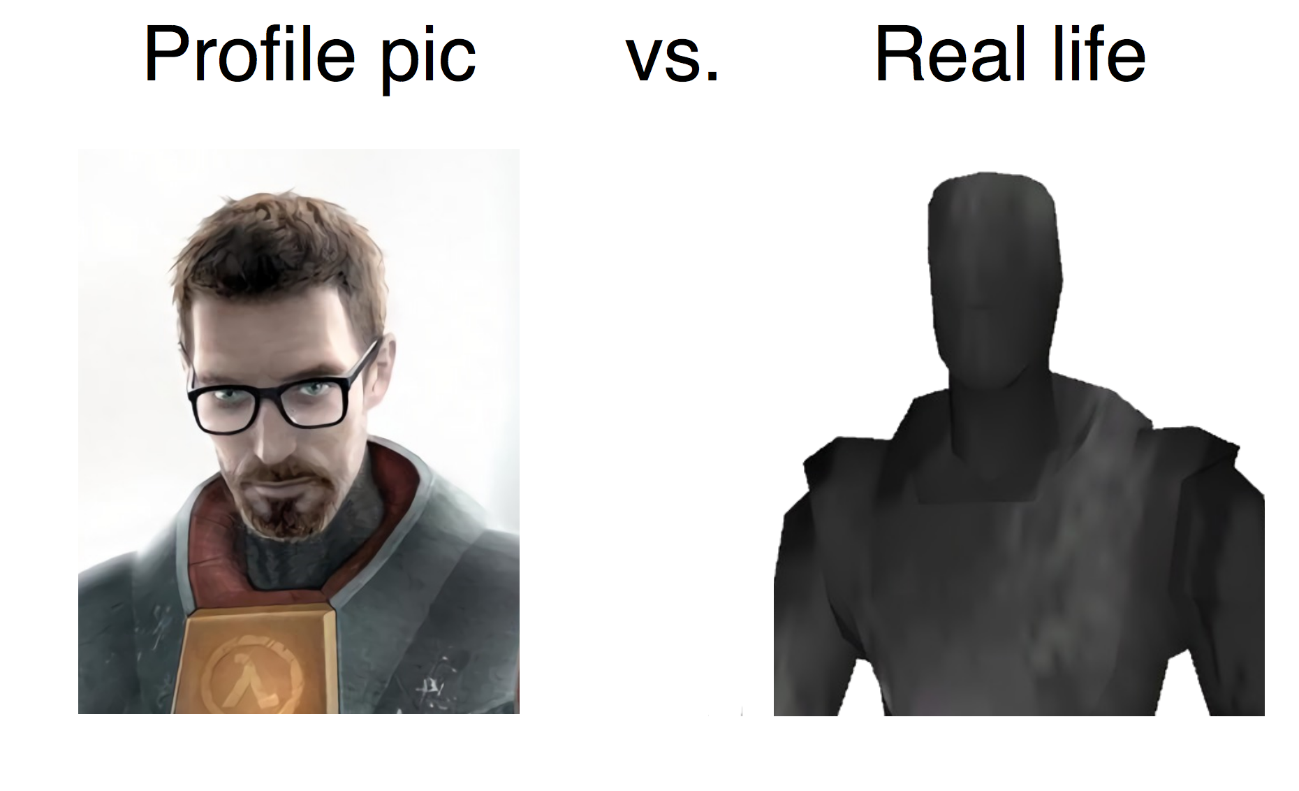 Pfp vs IRL | Half-Life | Know Your Meme