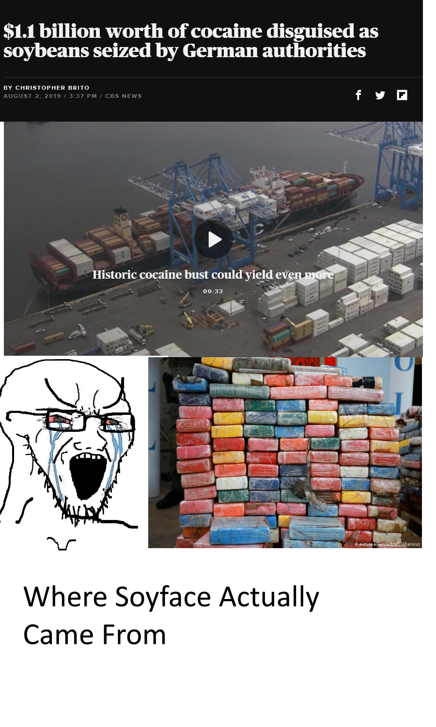 Where Soyface Actually Came From | Soy Boy Face / Soyjak | Know Your Meme