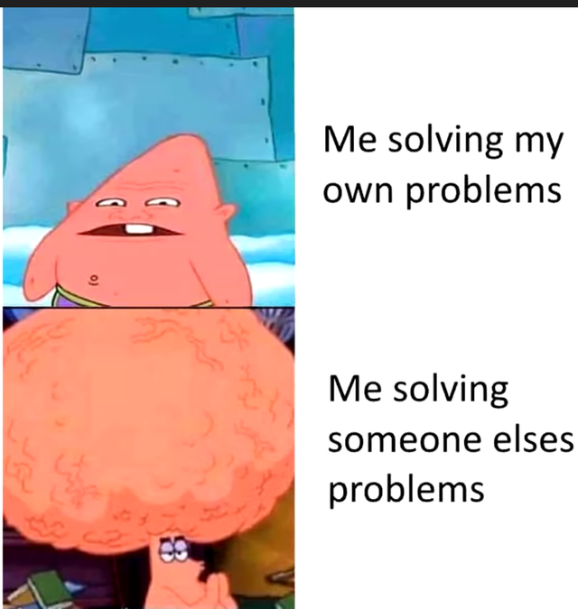 solving problems | Patrick Star | Know Your Meme